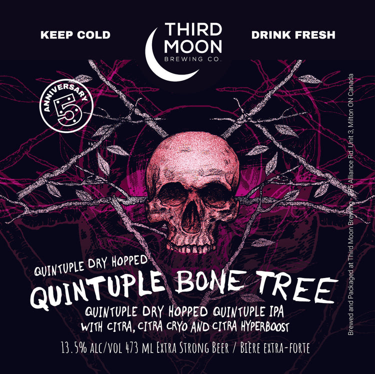 Quintuple IPA - 4-pk of "Quintuple Bone Tree" 473mL cans – Third Moon ...