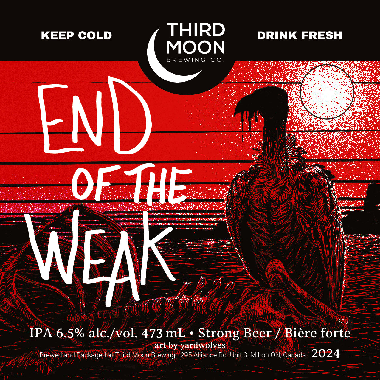 IPA - 4-pk of "End Of The Weak" tall cans – Third Moon Brewing