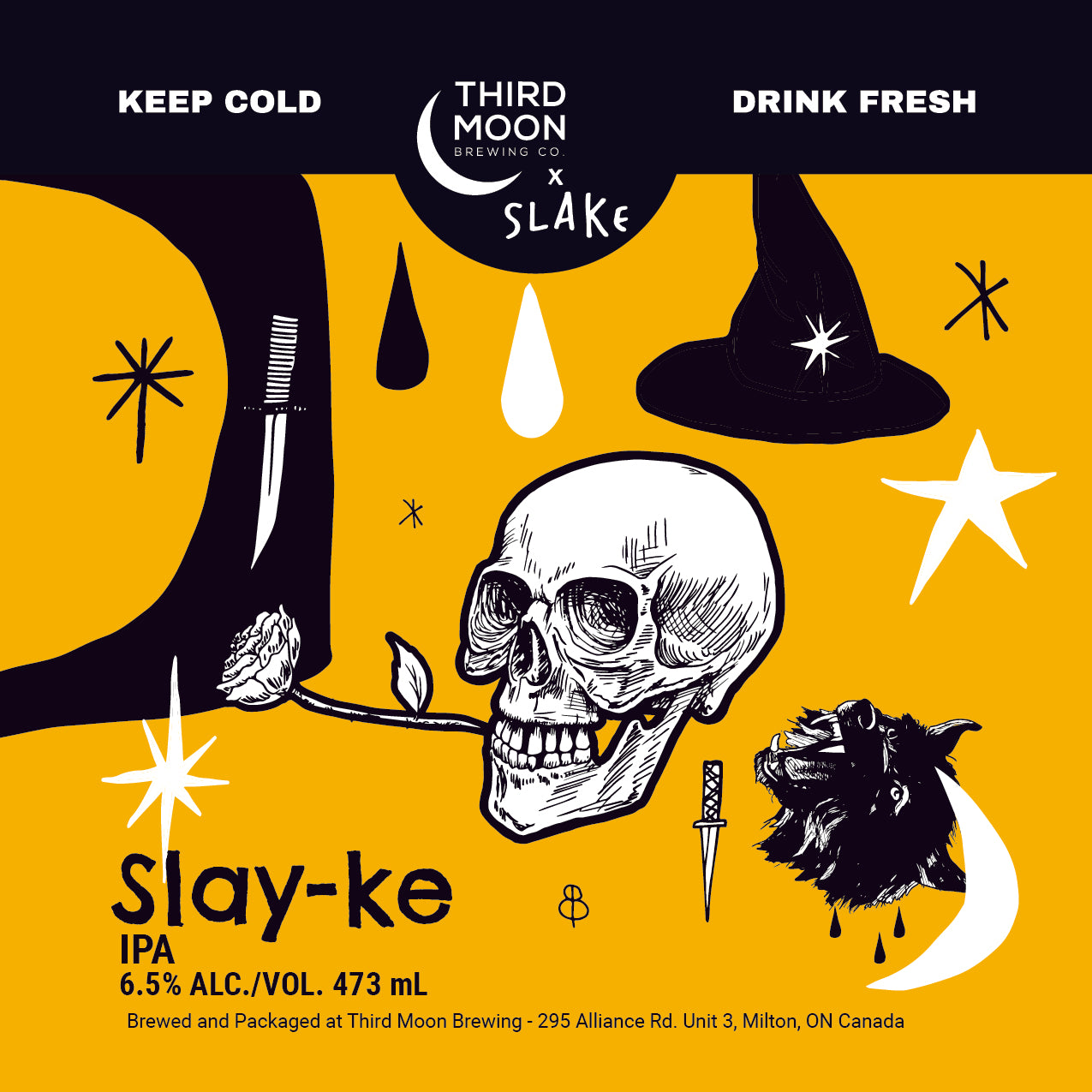 Hazy IPA - 4-pk of "Slay-ke" tall cans – Third Moon Brewing