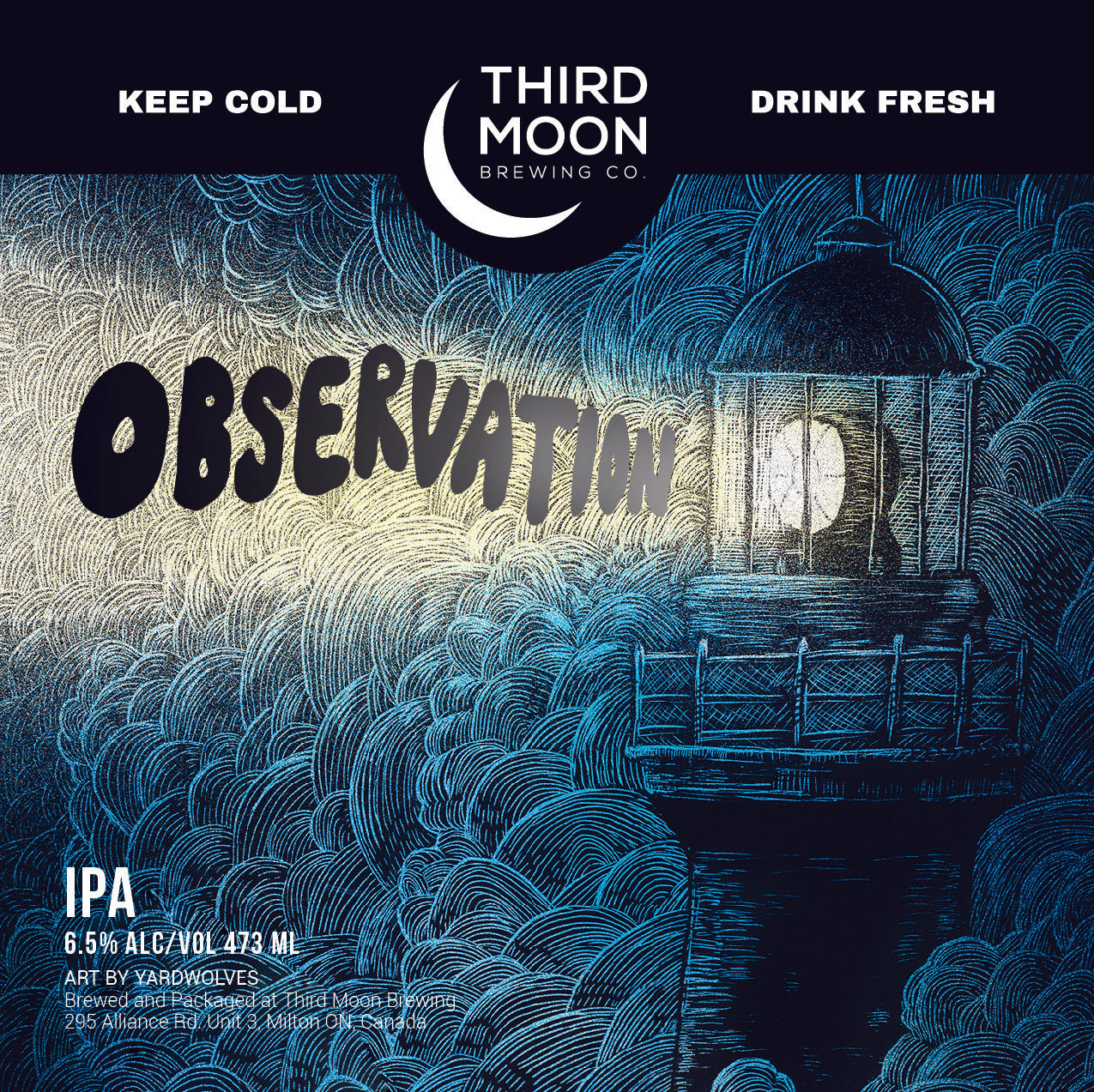 IPA - 4-pk of "Observation" tall cans – Third Moon Brewing