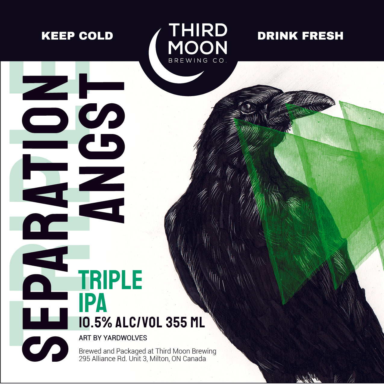 Triple IPA - 4-pk of "Separation Angst" tall sleek cans – Third Moon ...