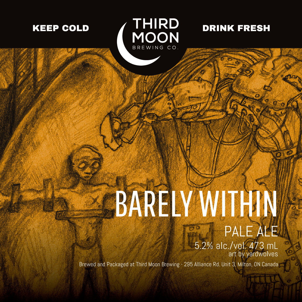 Pale Ale - 4-pk of "Barely Within" tall cans – Third Moon Brewing